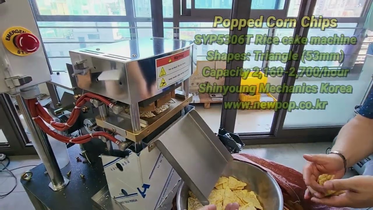 Popped chips making machine from Shinyoung Mechanics Korea - YouTube