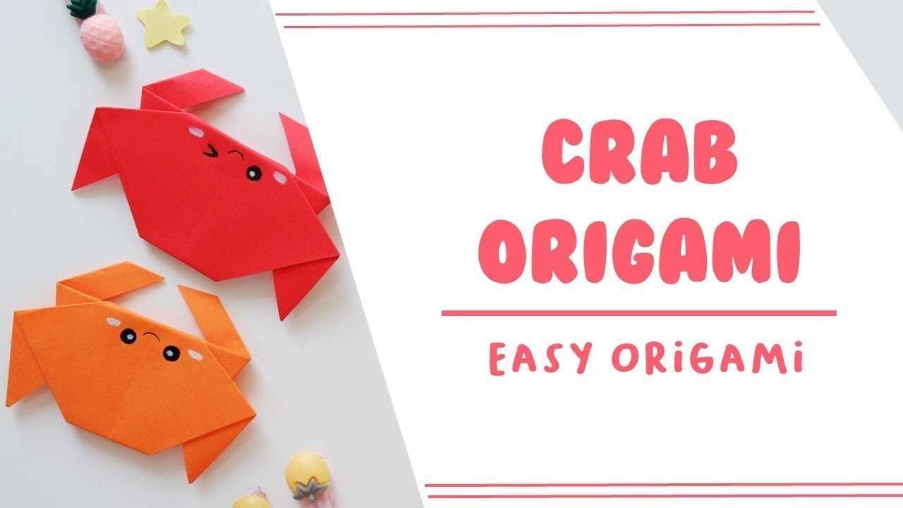 Origami Kepiting Mudah | Animal Crab Origami - YouTube
