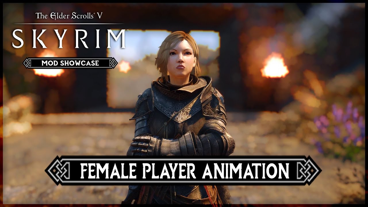 NATURAL Female idle ANIMATION! | Skyrim SE/AE: Mods - YouTube