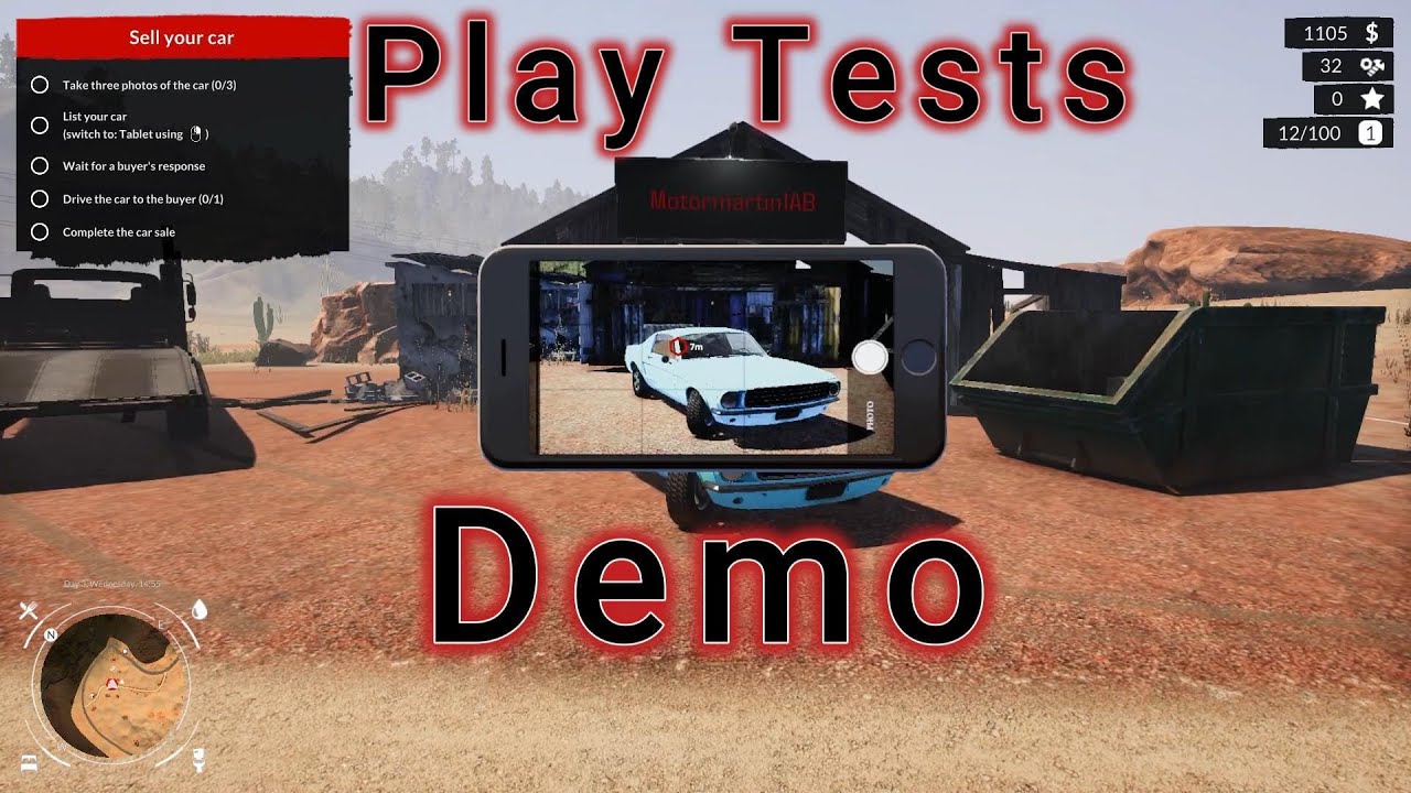 Used car simulator Demo/Playtest - YouTube