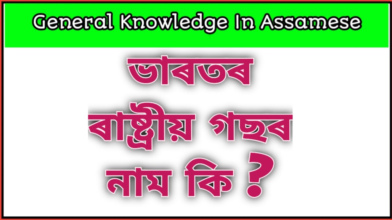 Top 10 Interesting GK In Assamese // Assamese Gk./General Knowledge In Assamese//. - YouTube