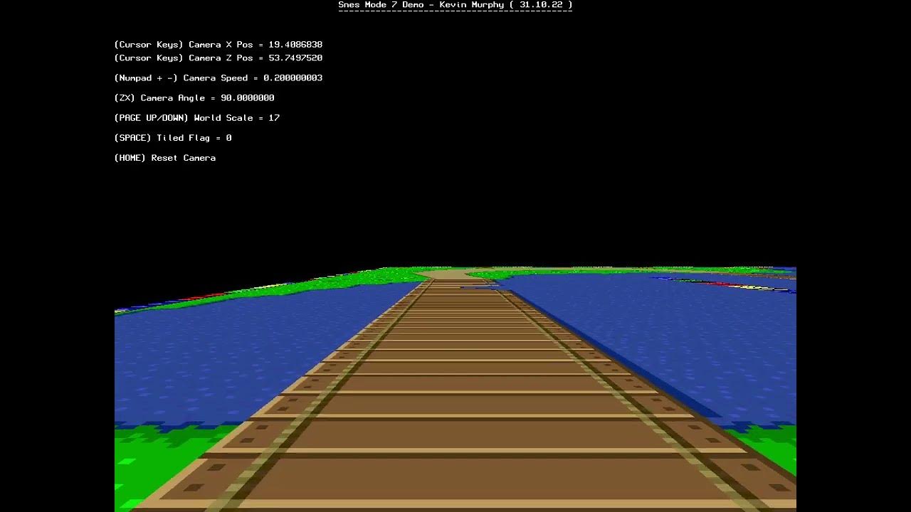 Snes Mode 7 - Source Code And Demo - YouTube