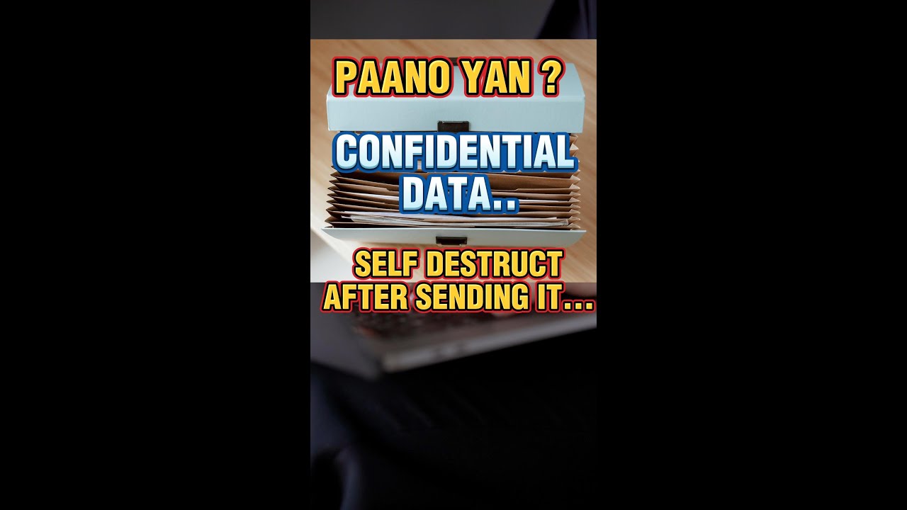 PAANO GUMAWA NG SELF DESTRUCT SEND FILE ? | Bitoy's World TV - YouTube