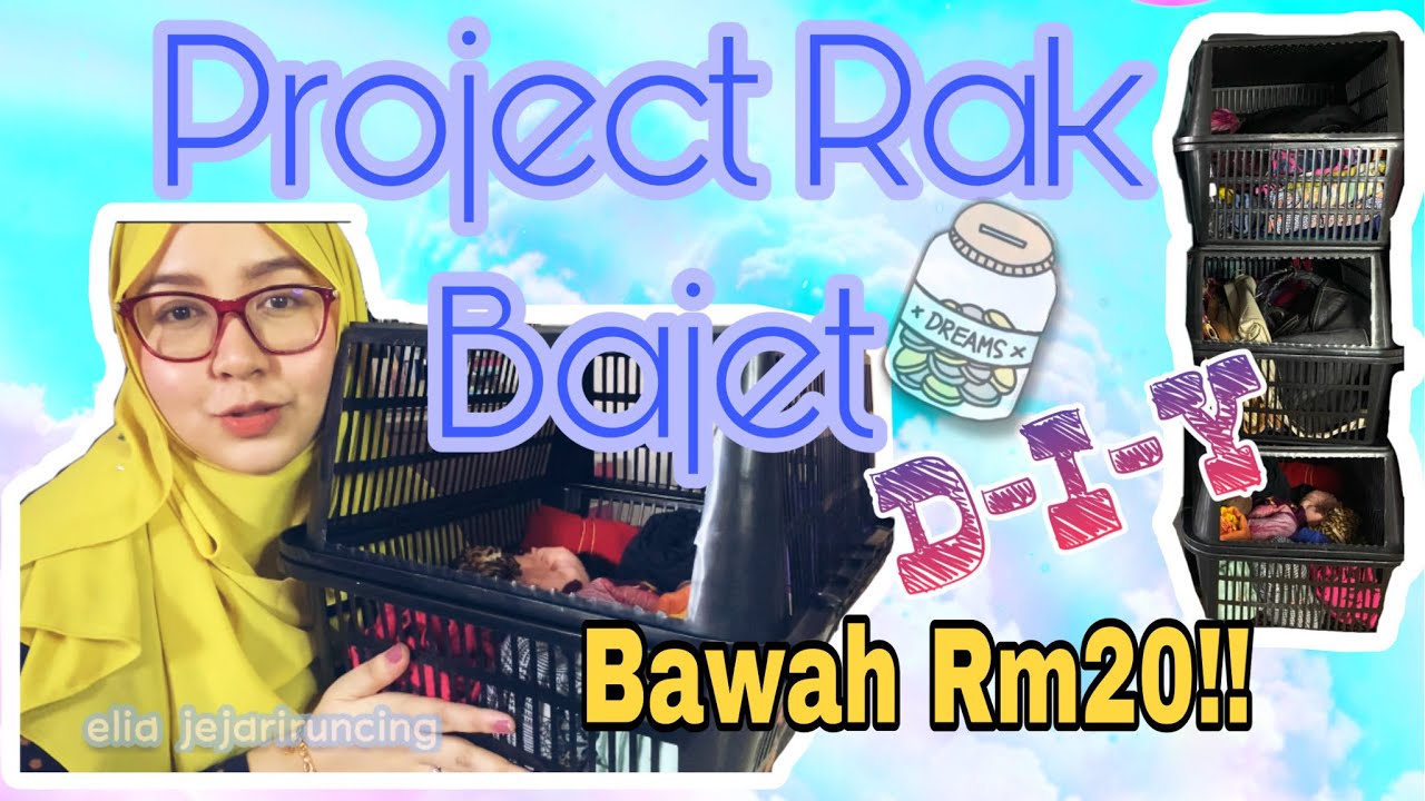Project Rak DIY | Bajet bawah RM20 | perlu 4 barang sahaja! - YouTube