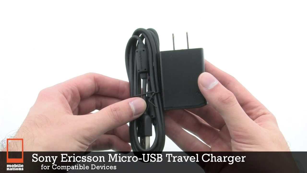 Sony Ericsson Micro-USB 850mA Travel Charger EC700 - YouTube