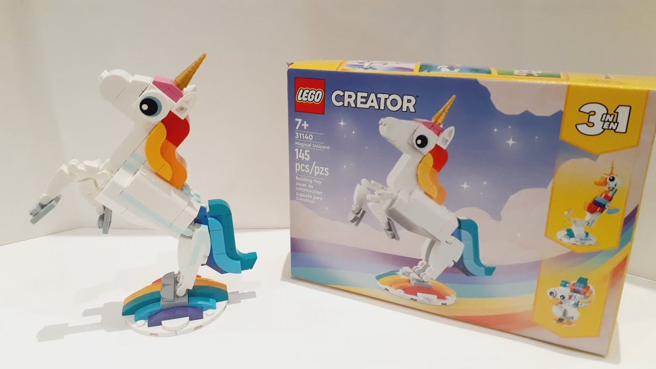 Review for 31140 Lego Creator 3 in 1 Magical Unicorn - YouTube
