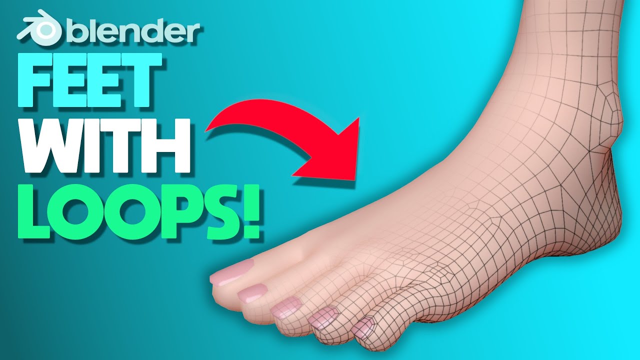 How to Make Feet with the CORE LOOP Method in Blender3D! - YouTube