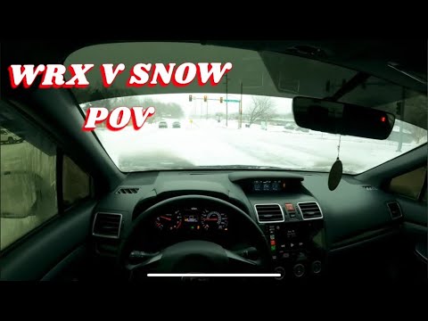 WRX V SNOW (POV DRIVE) SLIDING AND DRIFTING IN THE SNOW - YouTube