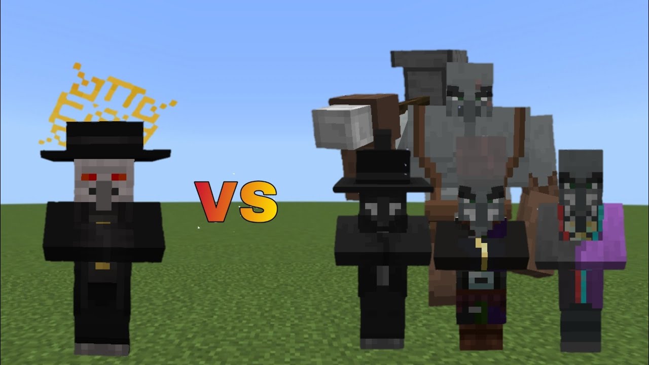 Apostle (Goety) vs Team Illager Bosses (One vs All) - Minecraft Mob ...