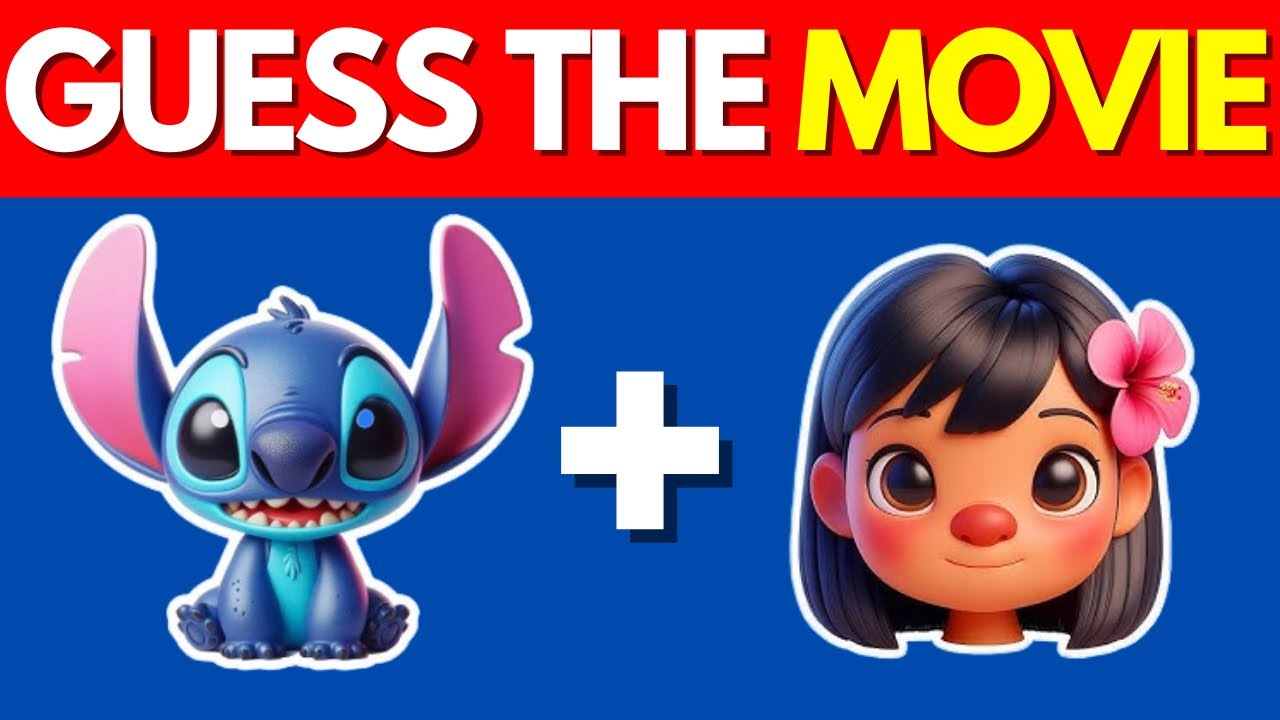 Guess 50 MOVIES by the emojis Lilo & Stitch, Minecraft, Sonic 3, Squid ...