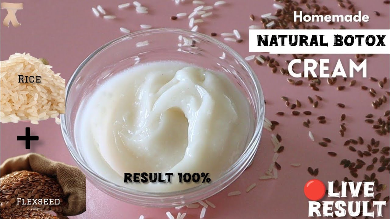 Natural Botox || Mix flaxseed and rice to look younger than your age ...