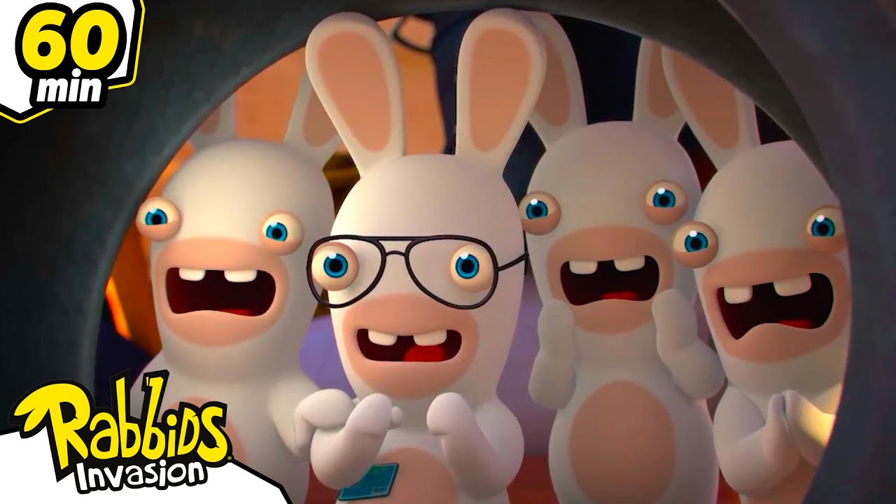 RABBIDS INVASION | 1H Compilation Rocket Rabbid | Cartoon For Kids ...