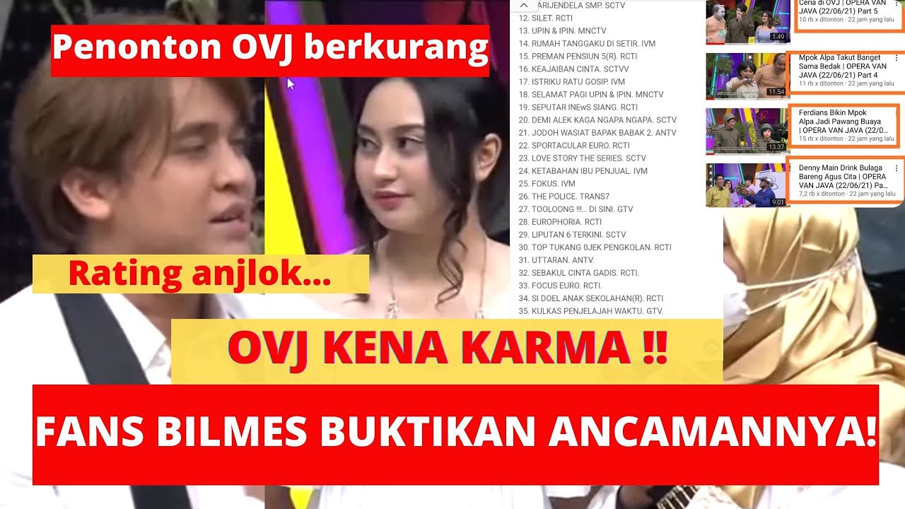 OVJ Kena Karma Fans Billy Syahpura dan Memes Prameswari Buktikan ...