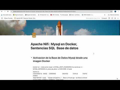 Apache Nifi : Mysql en Docker, Sentencias SQL de Base de Datos - YouTube