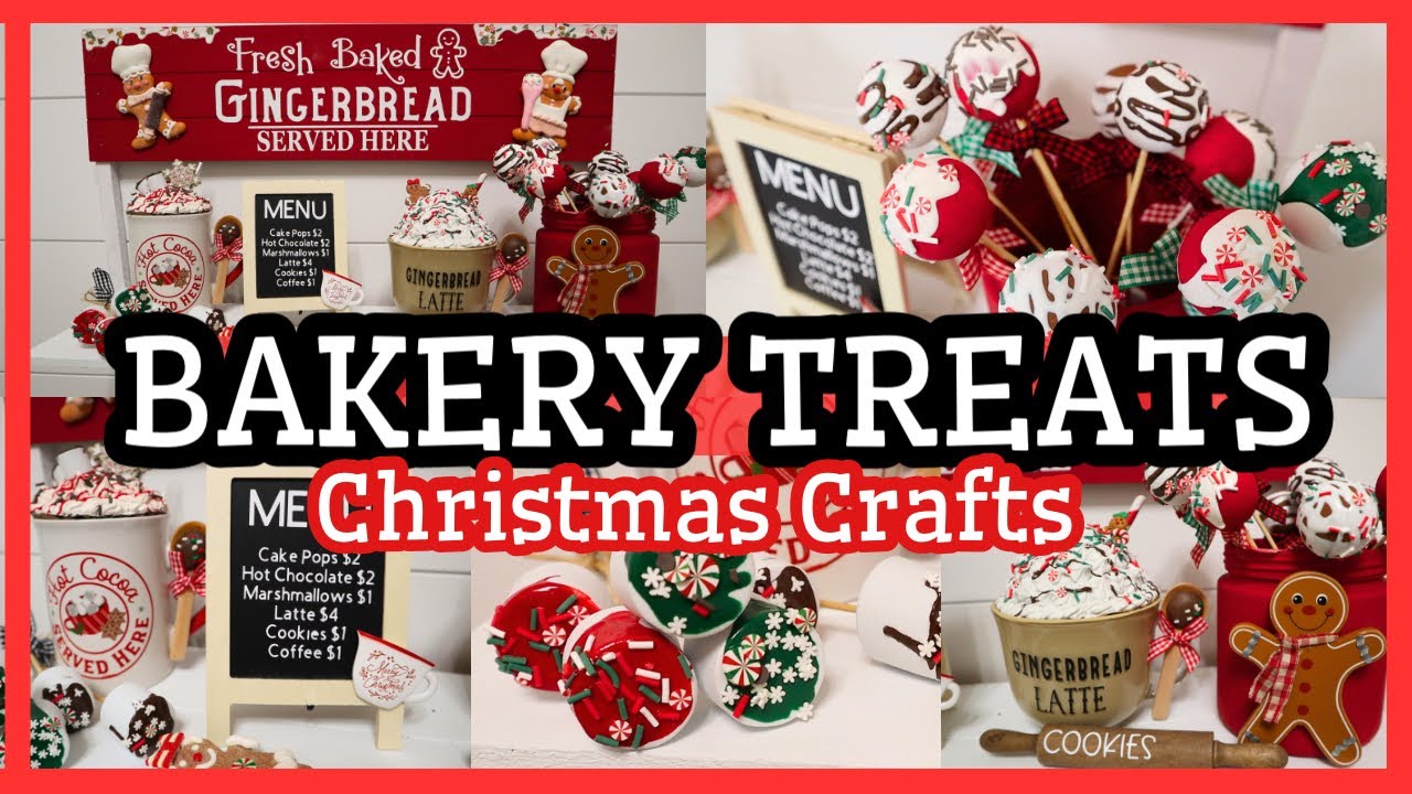THE CUTEST BAKERY CRAFTS | BAKERY DIY CHRISTMAS DECOR | FAUX TREAT ...