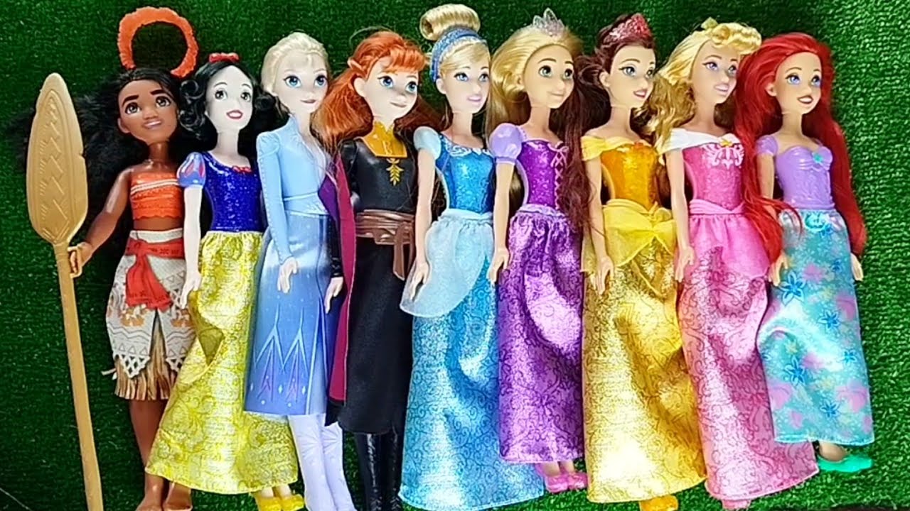 ASMR Unboxing Mattel Disney Princess Spin & Reveal Surprise Dolls ...