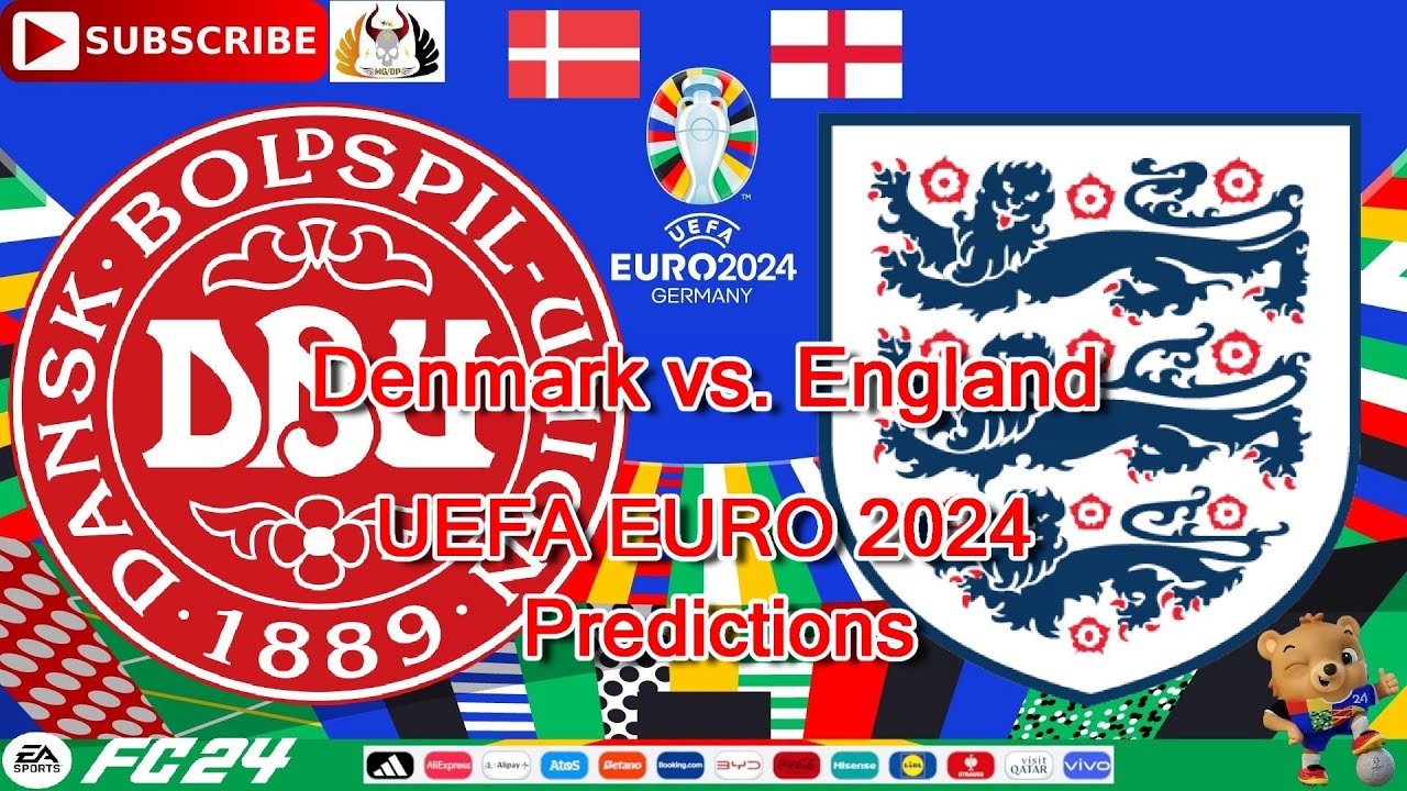 Denmark vs. England | Euro 2024 European Championship Group C ...
