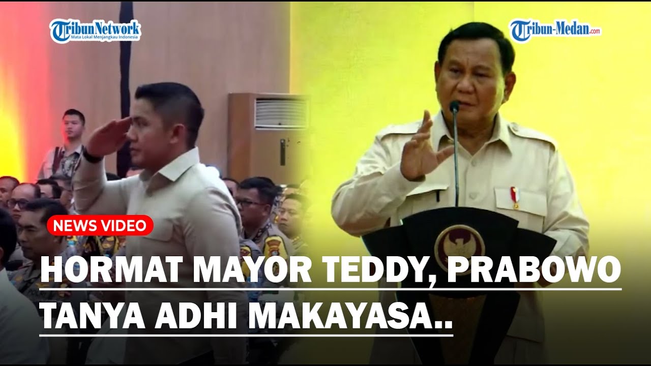 HORMAT MAYOR TEDDY di Depan Para Jenderal Polri, Hingga Prabowo Puji ...