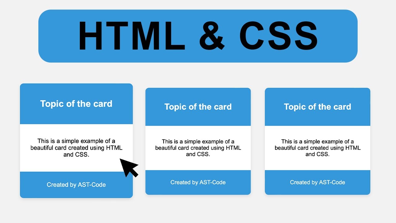 Creating Beautiful Cards with HTML and CSS | AS-code Tutorial #video #viral #html #css #coding ...