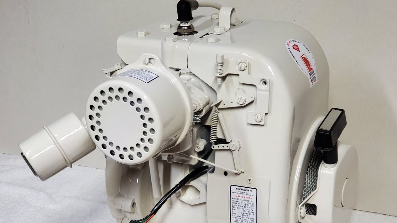 Vintage Tecumseh H70 7hp Lighted Mini Bike Engine By JohnC - YouTube