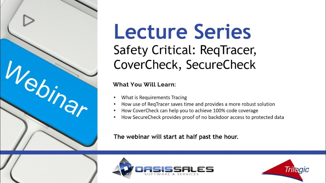 Safety Critical: ReqTracer, Covercheck, SecureCheck - YouTube