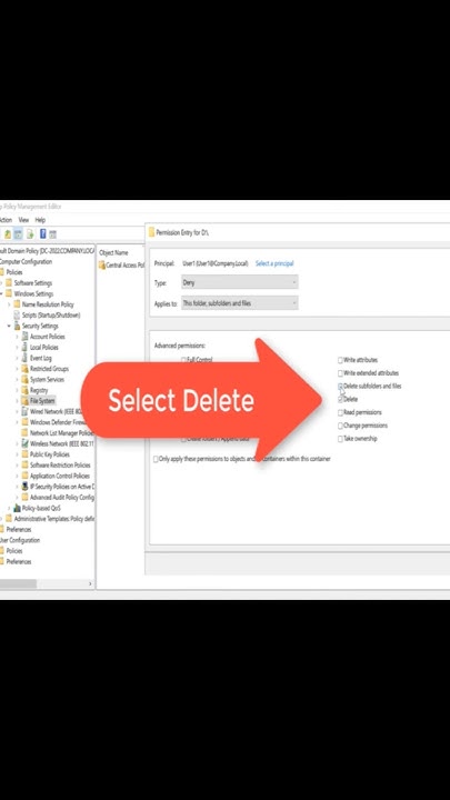 Deny Domain Users from Deleting Files Without Administrator Approval Using Group Policy - YouTube