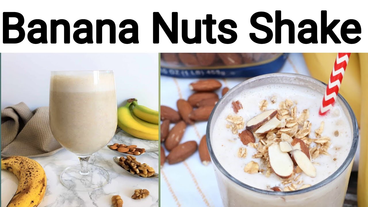 Healthy Banana Nuts Shake Recipe By Kitchen Garden Vlog - YouTube