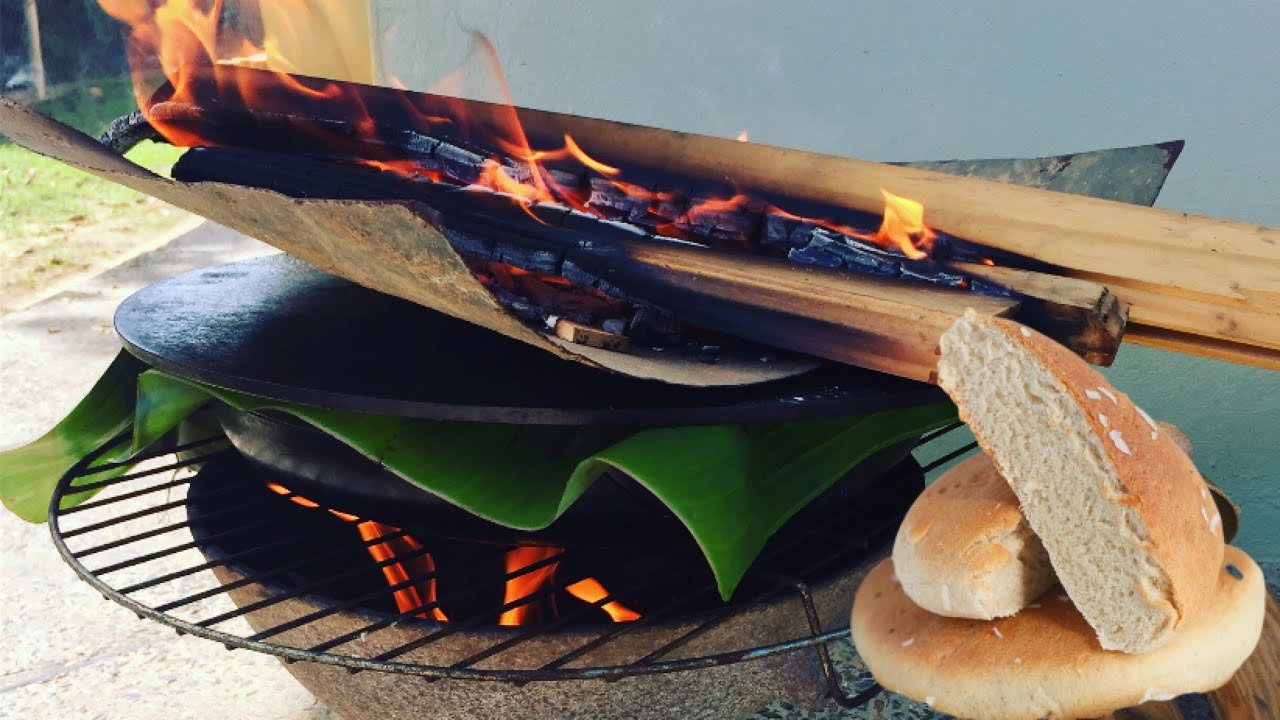 Coconut Roast Bake | Fireside Cooking | Caribbean Food | Old School ...