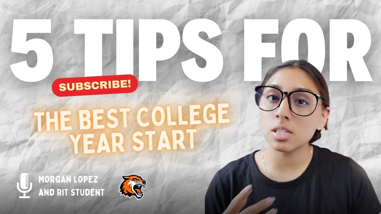 5 must do's for college success in the first week | RIT student - YouTube