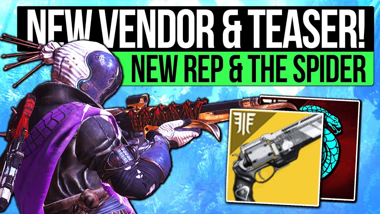 Destiny 2 News | NEW TOWER VENDOR & EXOTIC TRAILER! The Spider NPC ...