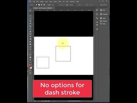 Dash Gap Stroke in photoshop | How to draw stroke in photoshop - YouTube