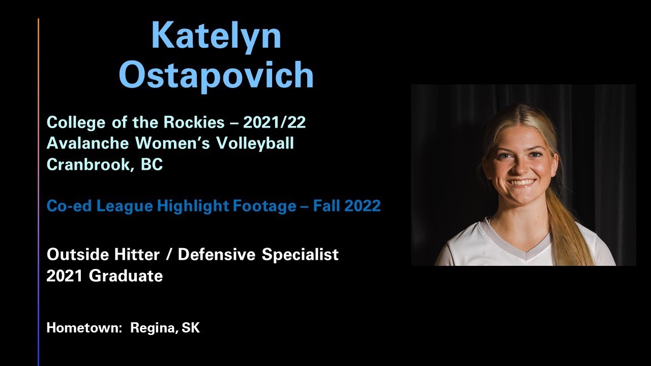 Katelyn Ostapovich Co-ed League Footage Fall 2022 Final - YouTube
