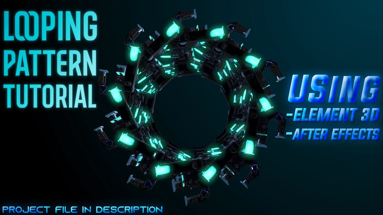 Looping Pattern Tutorial I Using Element 3d and After Effects I Project ...
