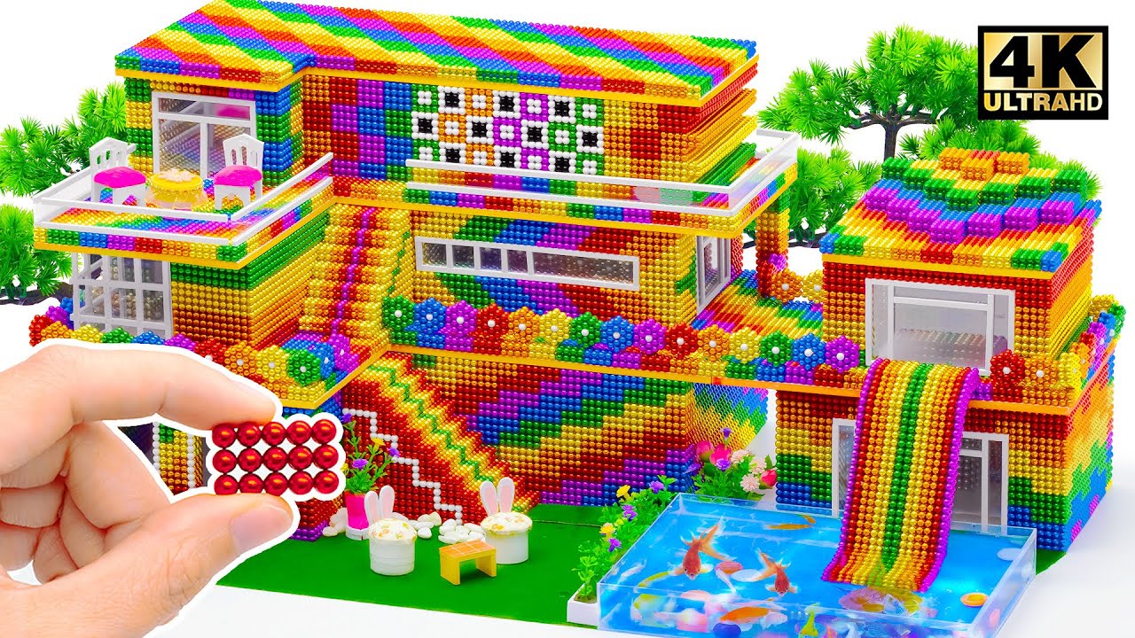 Build Minecraft House In The Forest With Mini Magnetic Bricks ...