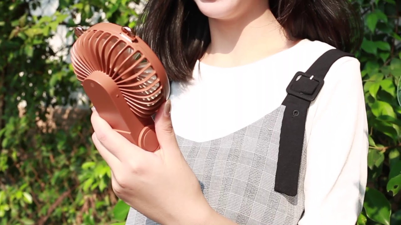Bear Rabbit Handy Mini Portable Fan - YouTube