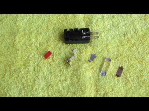 como desarmar y armar un Microswitch de microondas para limpiar los ...