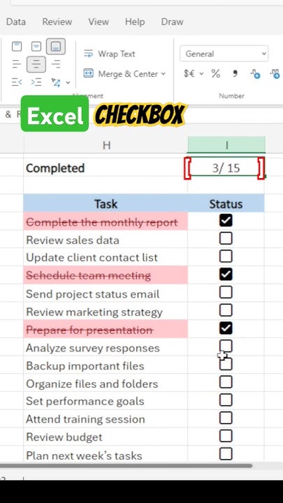 Excel Check boxes #excel #shorts - YouTube