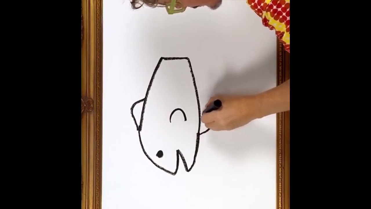Yo gabba gabba mark draw picture fish in random - YouTube