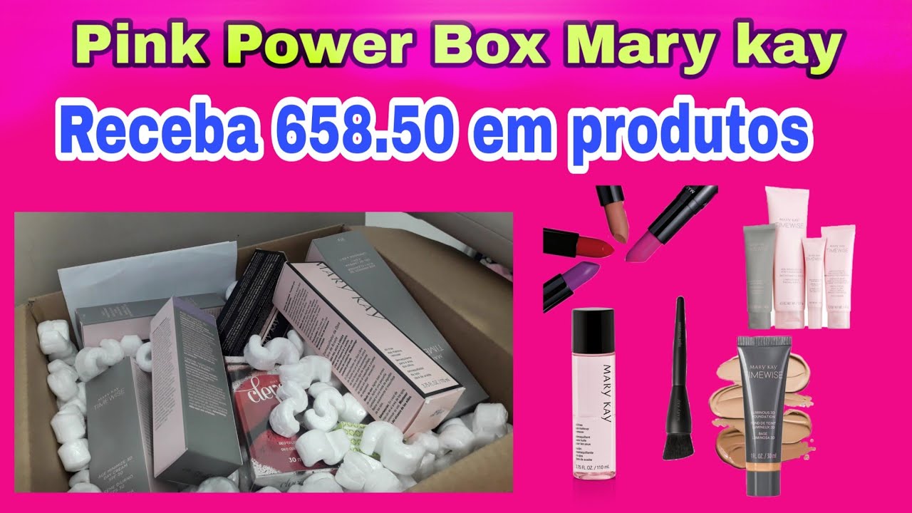 Kit Mary kay Pink Power Box / Pague 200 e ganhe 658.50 em produtos ...