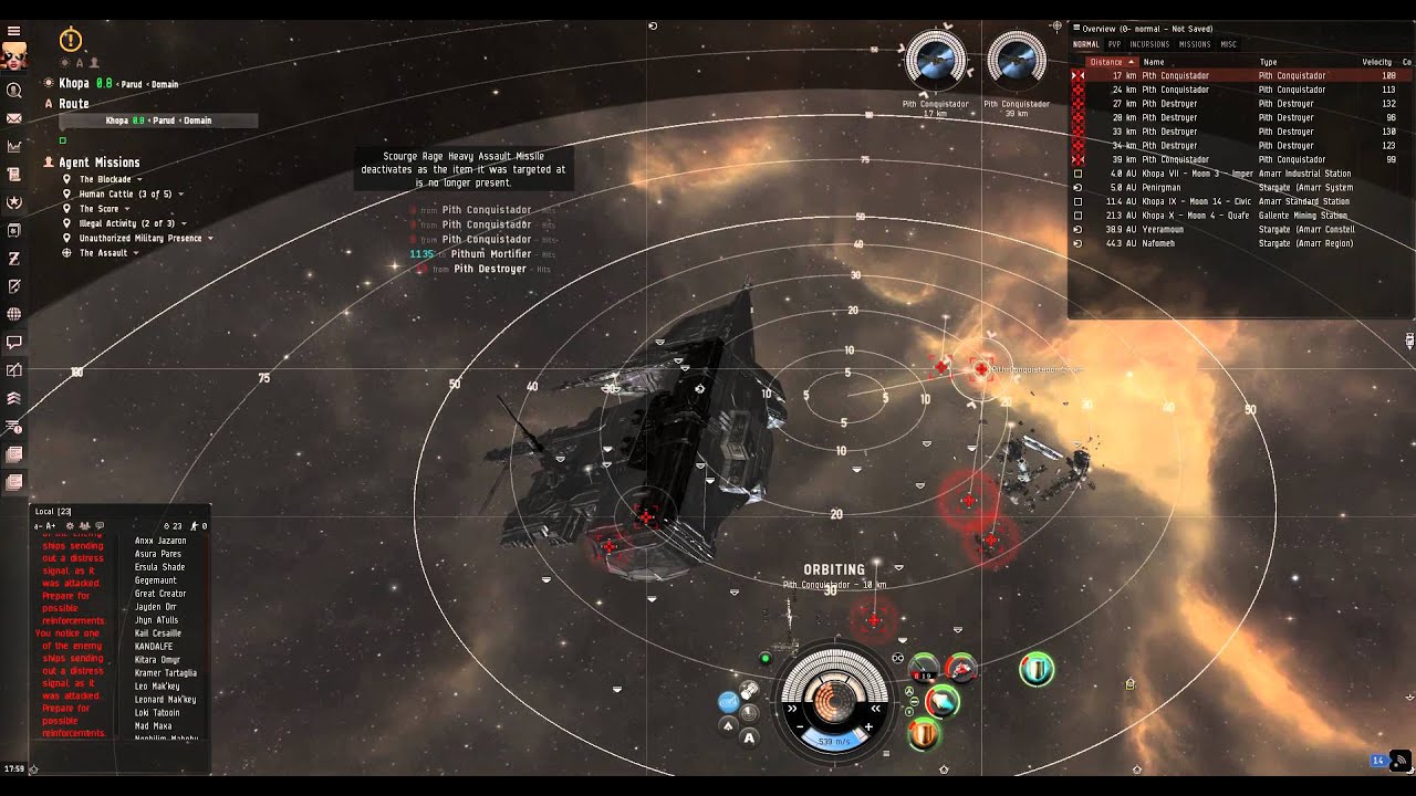 Assault Level 4 Mission - Eve online - Tengu - YouTube