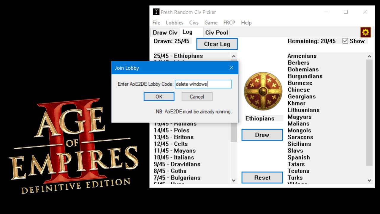 I made a lobby joining civ picker program - YouTube