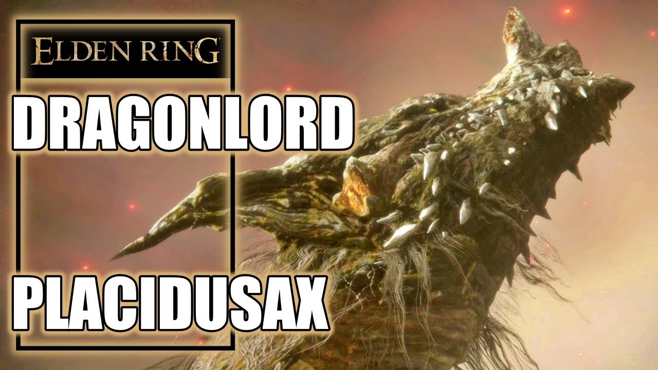 Elden Ring – Dragonlord Placidusax Boss Fight - Dragon King's Cragblade ...
