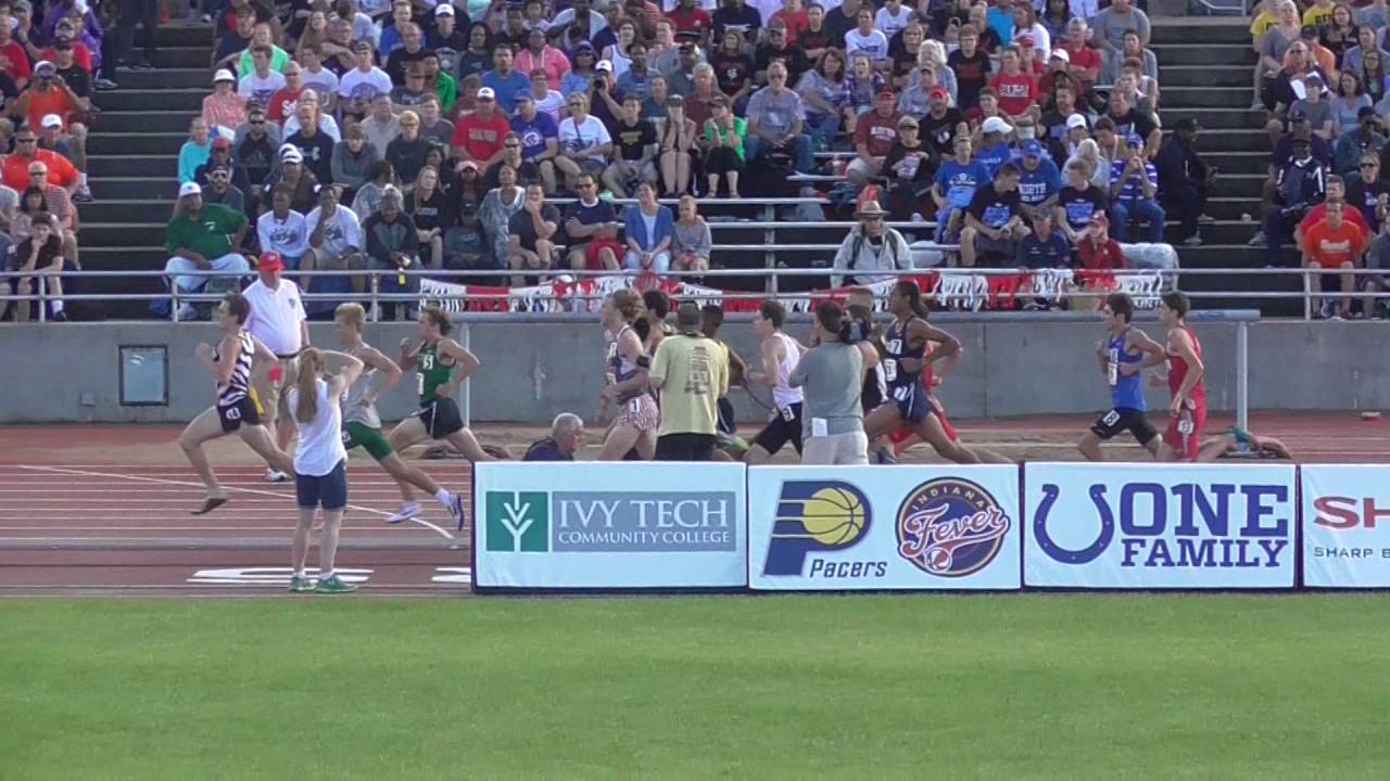 2016 IHSAA Men's 800m run -- Brisco Wood - YouTube