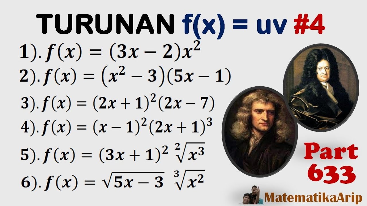 Turunan Fungsi Bentuk Perkalian Dua Bentuk Aljabar f(x) = uv Bagian#4 ...