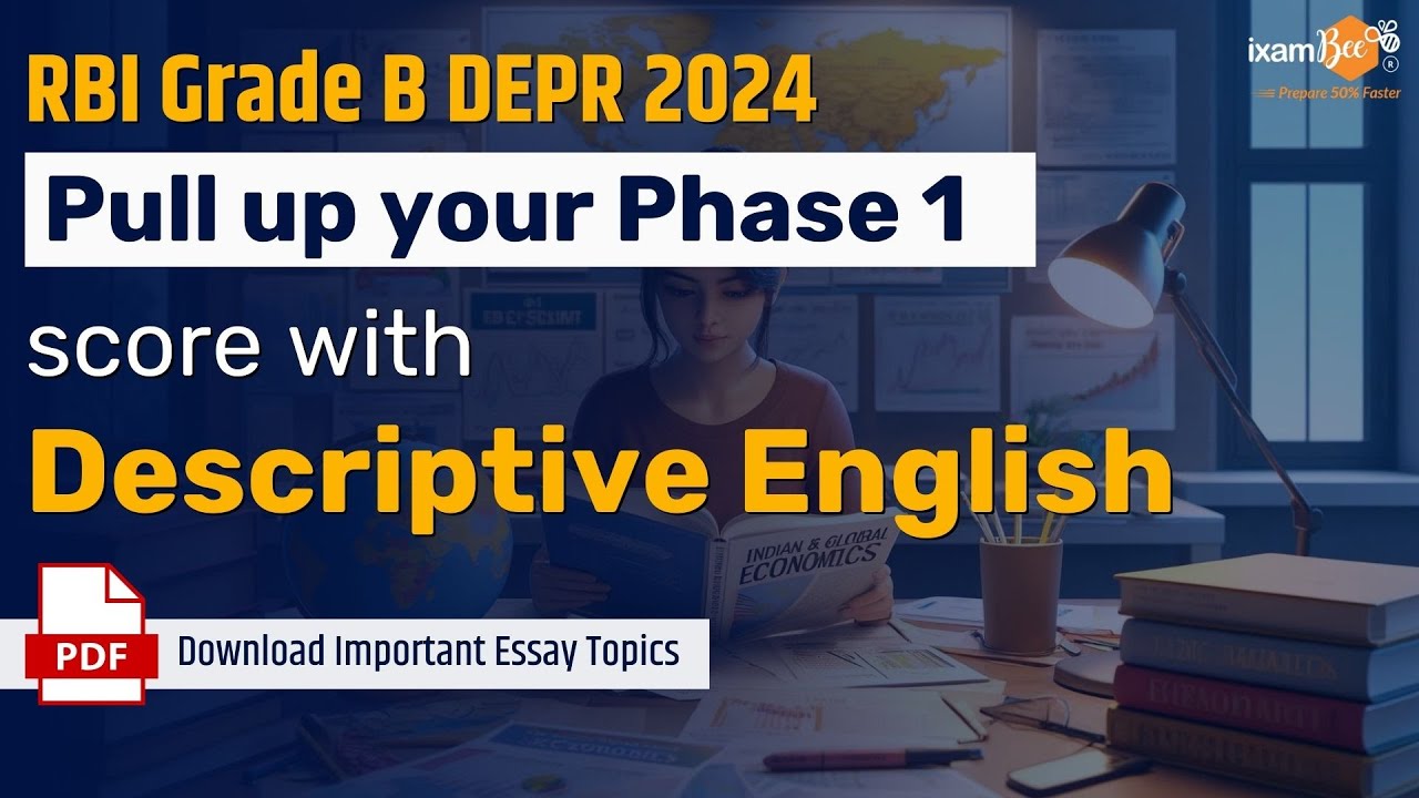RBI DEPR 2024 Phase 1 || Pull up your Phase 1 score with Descriptive ...