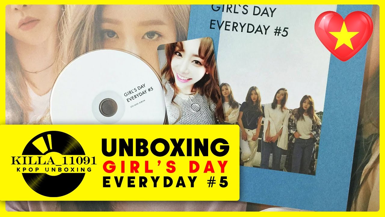 [Unboxing] GIRL'S DAY "Everyday #5" Mini Album Vol.05 - YouTube