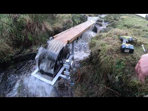 Hydro electric power. water wheel - YouTube