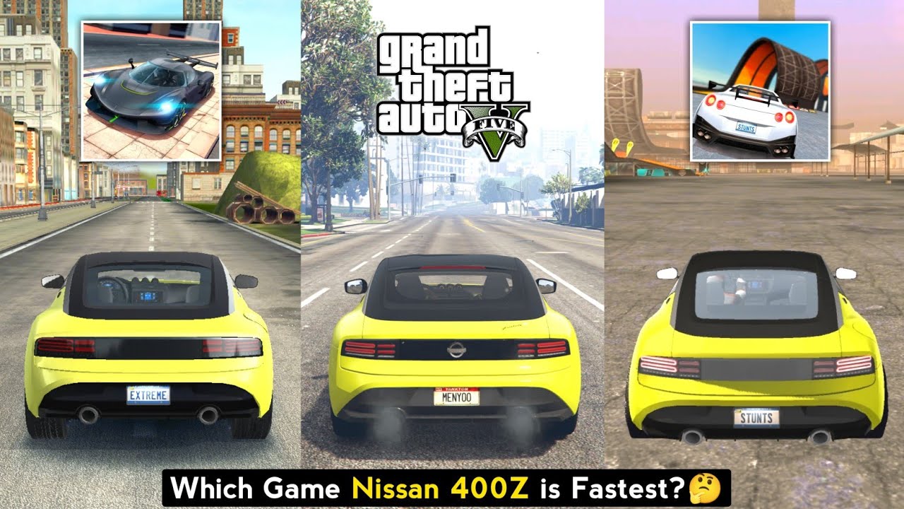 Nissan 400Z Top Speed in Extreme Car Driving Simulator 2022, Car Stunt ...