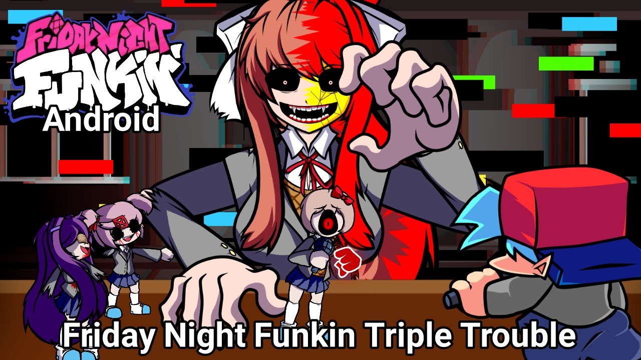 Friday Night Funkin Doki Doki Triple Trouble Android Reanimated - YouTube