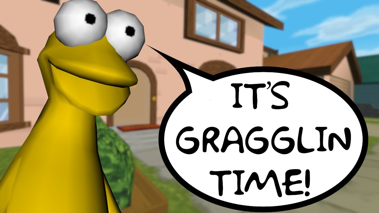 Graggle Simpson WITH VOICE In The Simpsons Hit & Run - YouTube